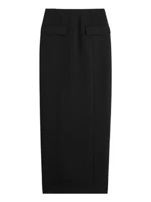 TOTEME Pleated Slit-detailed Skirt - Black