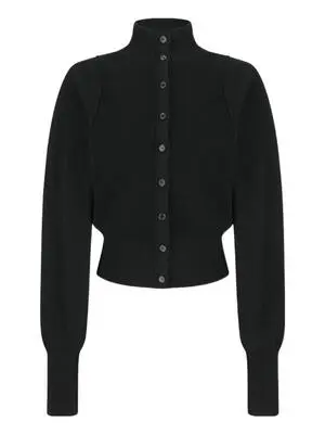 AMOMENTO Button-front Knit Cardigan