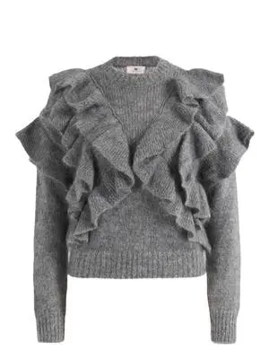 Elisabetta Franchi Knit Ruffled Jumper - No