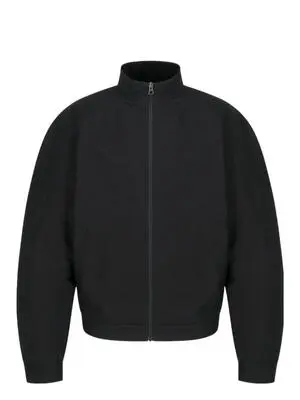 AMOMENTO Curved-sleeve Cotton Jacket - Black