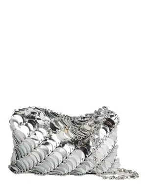 Rabanne Sparkle Baguette Bag - Silver