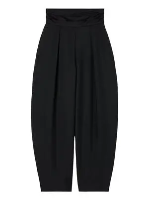 RÓHE Pleated Satin-waistband Trousers