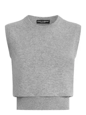 Dolce & Gabbana Cashmere Top - Grey