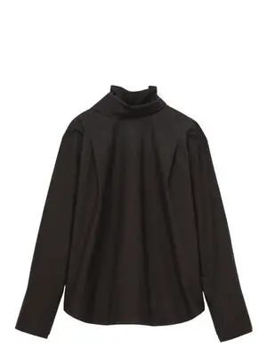 Carven Orchid Shirt In Light Shirting - Deep Black