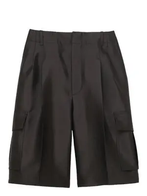 CARVEN Cargo Shorts In Silk Wool Couture