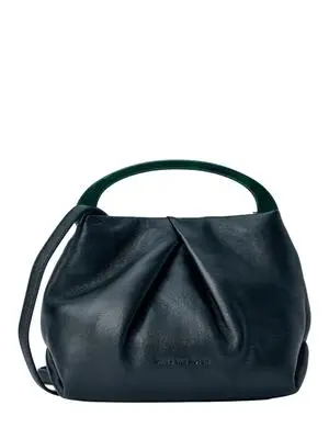 Dries Van Noten Crisp Pleated Shoulder Bag - Black