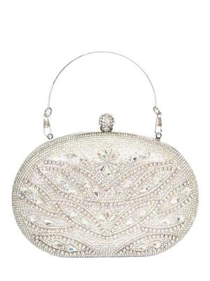 LAUREN LORRAINE Saphire Clutch - Silver