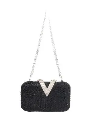 LAUREN LORRAINE Viki Clutch Black
