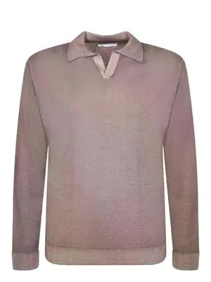 DANIELE FIESOLI Polo-collar Sweater - Brown