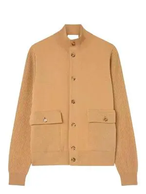 LARDINI Button-up Knitted Jacket - Neutrals