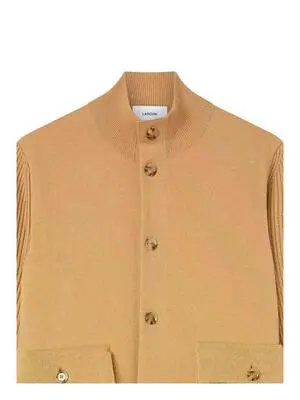 LARDINI Button-up Knitted Jacket - Neutrals