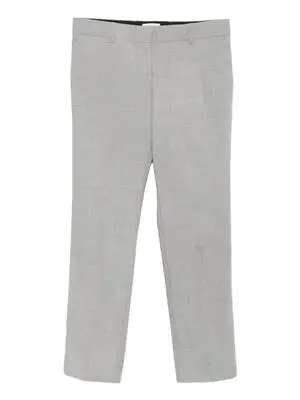 TOTEME Pressed-crease Tailored Wool Trousers - Grey