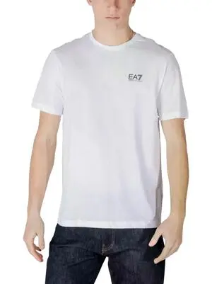 EA7 Logo-print T-shirt - White