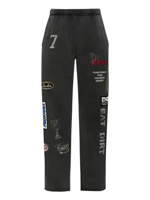 DUKE + DEXTER Dr4 Patch-detail Track Pants Black