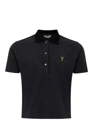 Fendi Logo-embroidered Polo Shirt - Grey