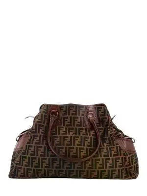 Fendi Bag Du Jour Zucca Canvas Medium Tote Bag - Brown