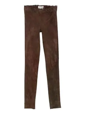 ARMA Suede Slim-fit Trousers - Brown