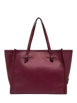 GIANNI CHIARINI Large Marcella Grained Leather Shoulder Bag - Red