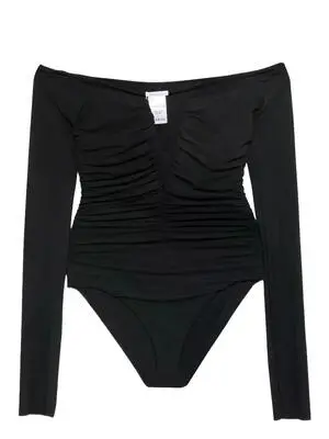 AMAZUIN Alika Off-shoulder Ruched Bodysuit