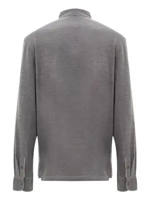 Corneliani Long-sleeve Polo Shirt - Grey