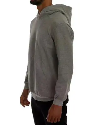 DANIELE ALESSANDRINI Kangaroo-pocket Logo-plaque Hoodie - Grey
