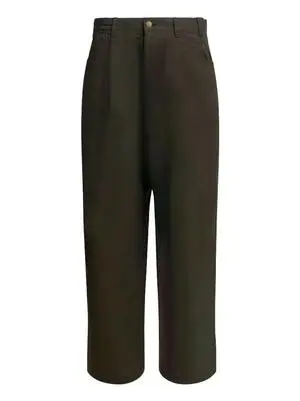 Comme Des Garçons Pleated-detail Trousers - Brown