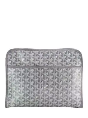 Goyard Jouvence Toiletry Coated Canvas Gm Pouch - Grey