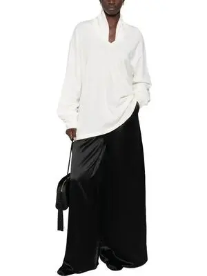 VIKTORIA CHAN Inez Shawl-collar Sweater Neutrals