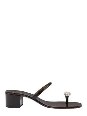 GIUSEPPE ZANOTTI Icon Ring Sandal - Black