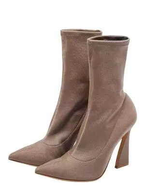 GIANVITO ROSSI Pointed-toe Sculptural-heel Ankle Boots
