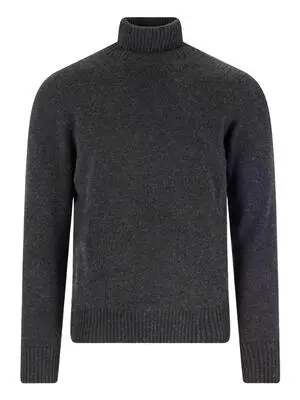 DRUMOHR Ribbed-knit Roll-neck Sweater - Grey