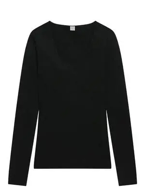 TOTÊME Fine-knit Scoop-neck Top