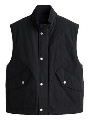 H&M Stand-up Collar Vest - Black