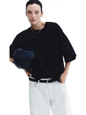 H&M Merino Wool T-shirt - Black