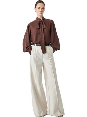 Koton Long Sleeve Blouse - Coffee