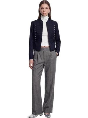 Koton Wide Leg Pants - Anthracite