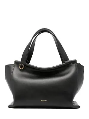 WANDLER Ida Leather Tote Bag - Black