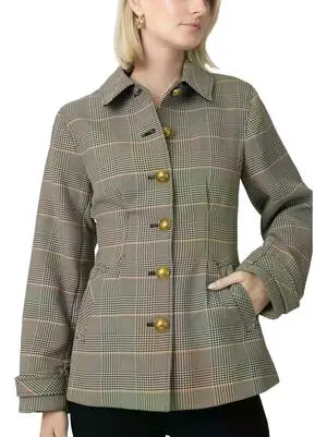 Veronica Beard Severine Checked Jacket - Neutrals