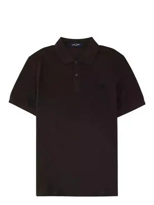 Fred Perry Laurel Wreath Embroidered Polo Shirt - Brown