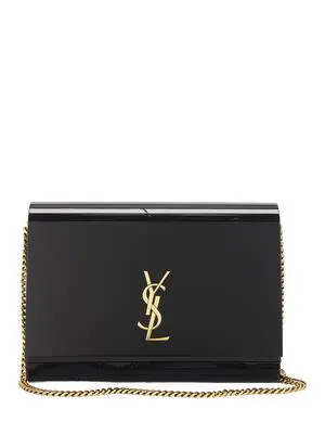 Saint Laurent Vicky Minaudiere Bag In Black - Nero