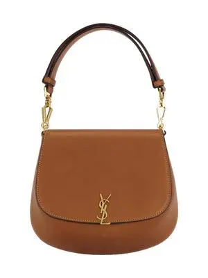 Saint Laurent Mini Top Handle Bag In Brown - Brick