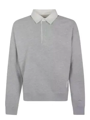 WOC Logo-patch Polo Shirt - Grey