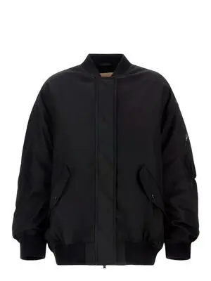 HERNO Quilted-trim Gabardine Bomber Jacket
