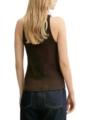 GESTUZ Rhinestones-embellished Tank Top - Brown