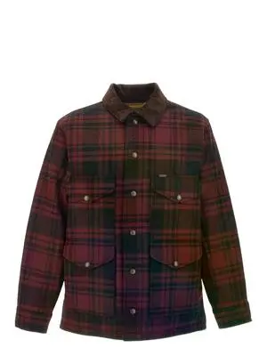 Filson Spokane Check-pattern Corduroy-collar Jacket - Red