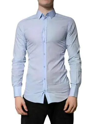 Dolce & Gabbana Gold Slim-fit Shirt - Blue