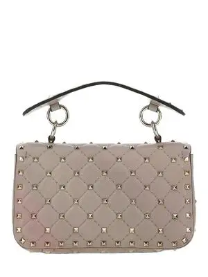 Valentino Garavani Small Nappa Rockstud Spike Bag - Neutrals