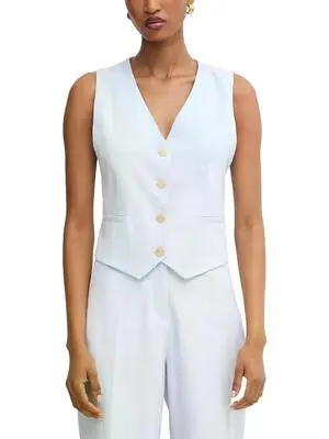 MORGAN Calcif Pinstripe-pattern Vest