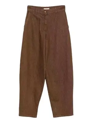 SESSUN Kart High-waisted Balloon-leg Jeans - Brown