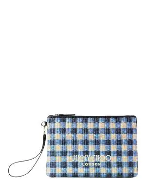 JIMMY CHOO Zipped Flat Pouch - Blue